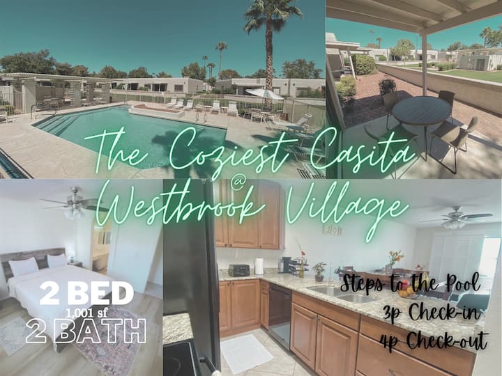 *New* Cozy, 2br Westbrook Village Peoria Poolside - Sun City