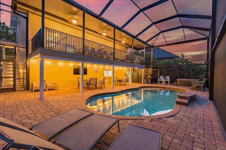 Pool And Hot Tub - 5br Great Escape 5 - Fort Myers Beach, FL