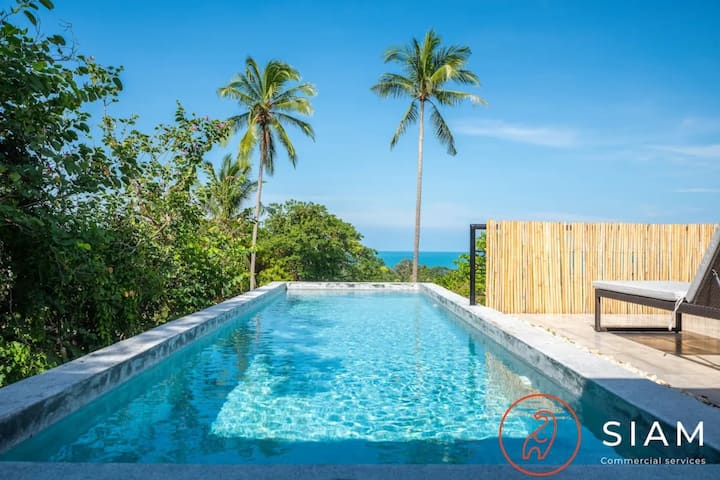 Villa Alamanda 3 Ch., Piscine Privée, Vue Mer - Koh Samui