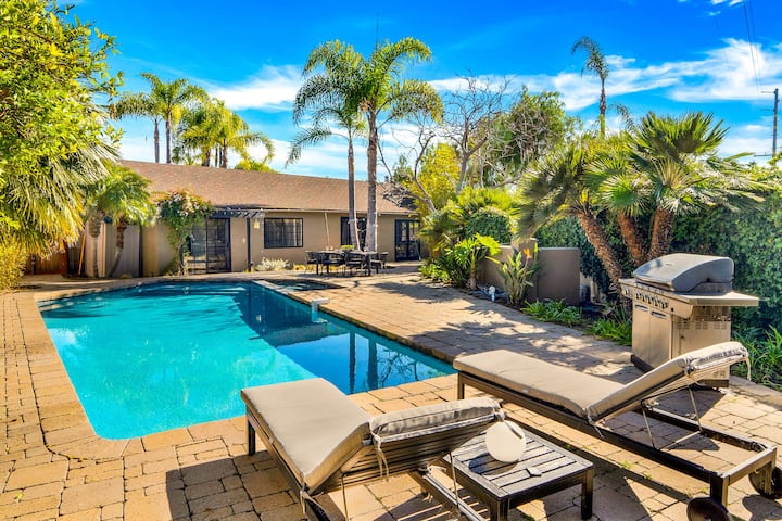 3bd Oasis - Private Pool/hot Tub - 10 Min To Beach - Encinitas, CA