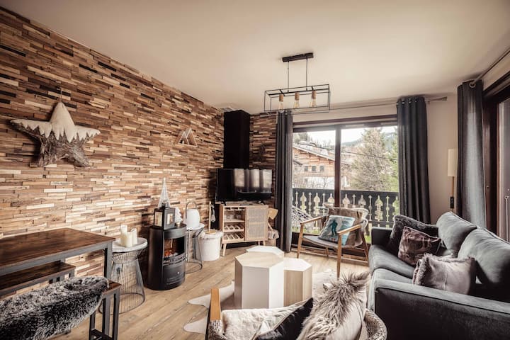 Appartement Uccelli - Cocon à Deux Pas Du Centre - Megève