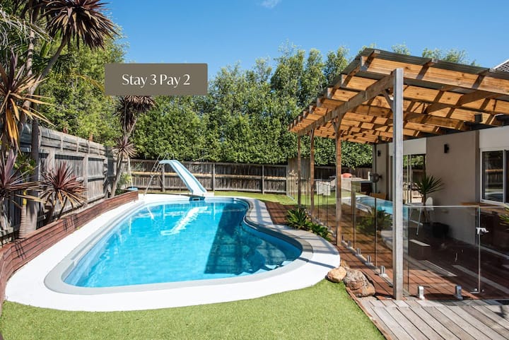 Malibu In Mt Martha With Solar Heated Pool - Mount Martha