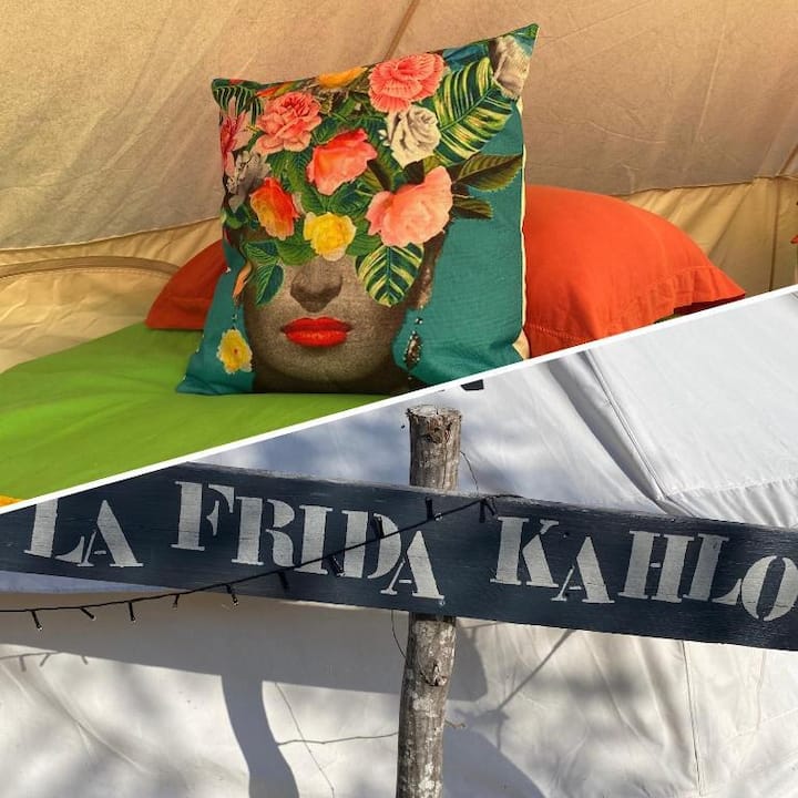 Camping La Bêle & Toile Tente La Frida Kahlo - Dompierre-sur-Besbre