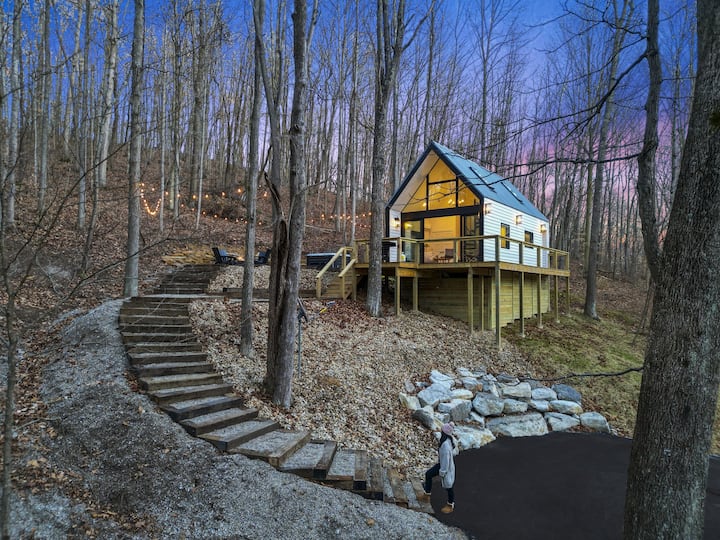 Cabine-salle De Bain Privée-rocky Hollow - Hocking Hills State Park, OH