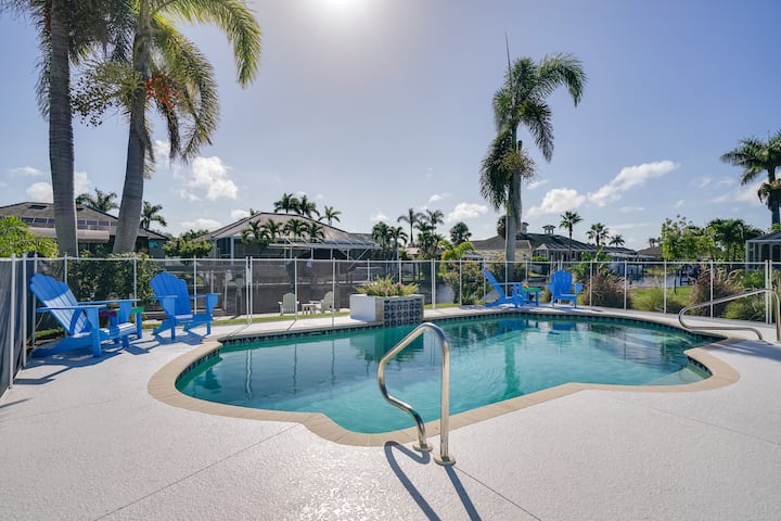 Dock, Grill & Pool: Waterfront Cape Coral Home! - Sanibel Island, FL