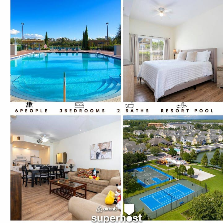 Charming 3 Bed Villa At Seven Dwarfs - Kissimmee, FL