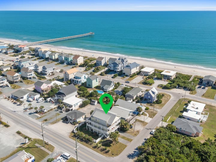 Windansea | Walk To Beach + Partial Views! - Surf City, NC