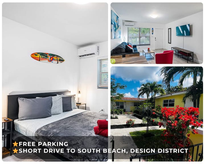 Upper East Side 1br W/ Free Parking - Miami, FL