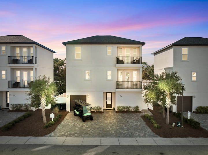 Beach Haven: 2min To Beach, Golfcart, Heated Pool - Miramar Beach, FL
