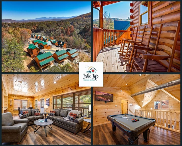 5br Smoky Mtn Cabin | Hot Tub & Game Room - Gatlinburg, TN