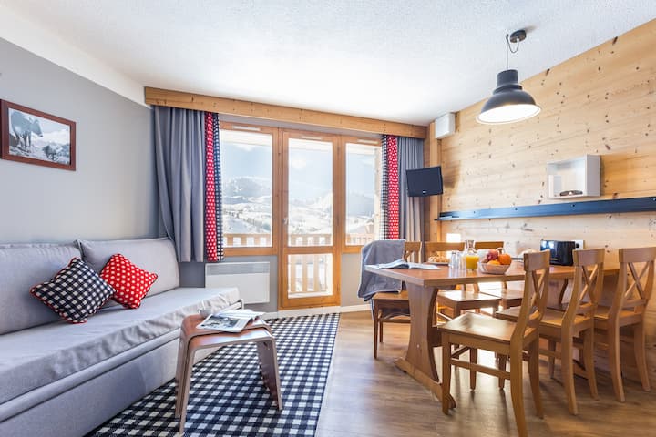 Pierre&vacances-appart 6 Pers-1 Chambre+ Coin Nuit - Aime-la-Plagne