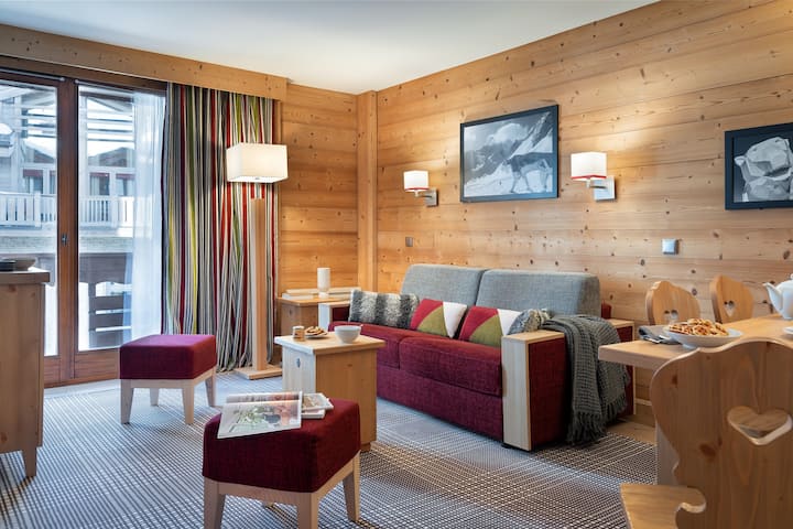 Pierre&vacances-appart 6pers-1 Chambre-1 Coin Nuit - Courchevel