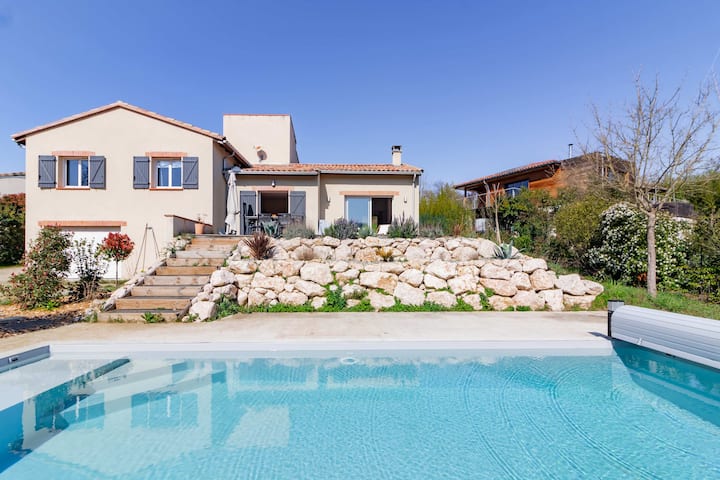 La Tendresse - Maison Familiale Avec Piscine - Pibrac