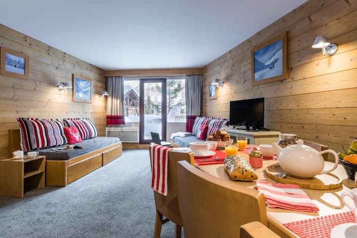 Pierre&vacances-appart 6pers-1 Chb-alcôve-expo Sud - Val-d'Isère