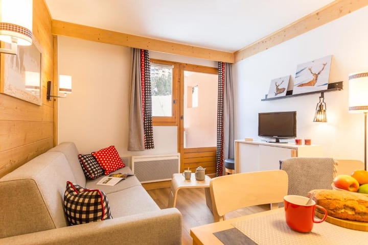 Pierre&vacances-appart 5 Pers - 1 Chambre - Balcon - Les Menuires