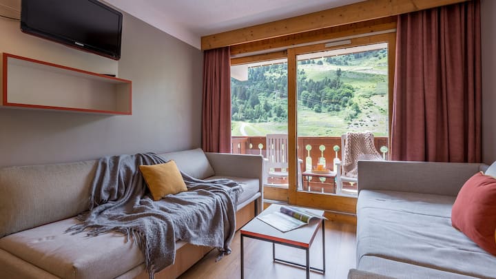 Pierre&vacances-apt 6 Pers-1 Ch-coin Nuit-rénové - Méribel