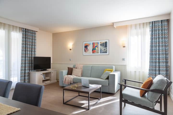 Pierre&vacances-app 6 Pers-2 Chambres-côté Rue - Deauville