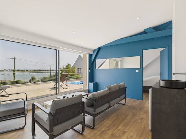 Vue Mer Exceptionnelle - 10 Adultes, 4 Enfants - Damgan