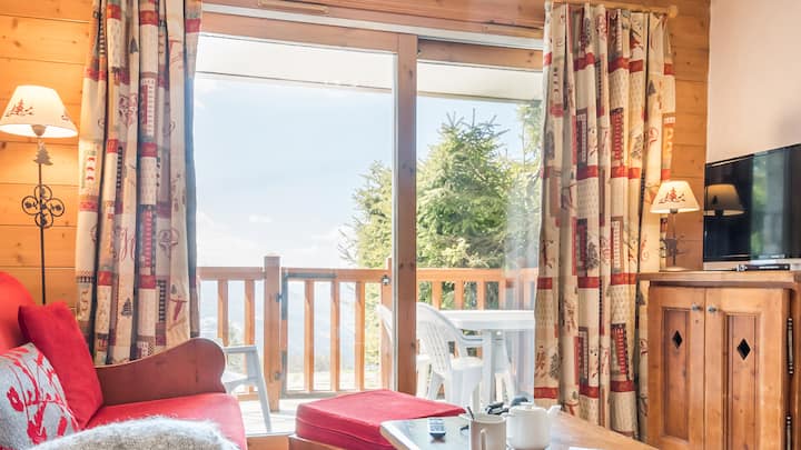 Pierre&vacances- Appart 5 Pers -1 Chambre - Balcon - Peisey-Nancroix