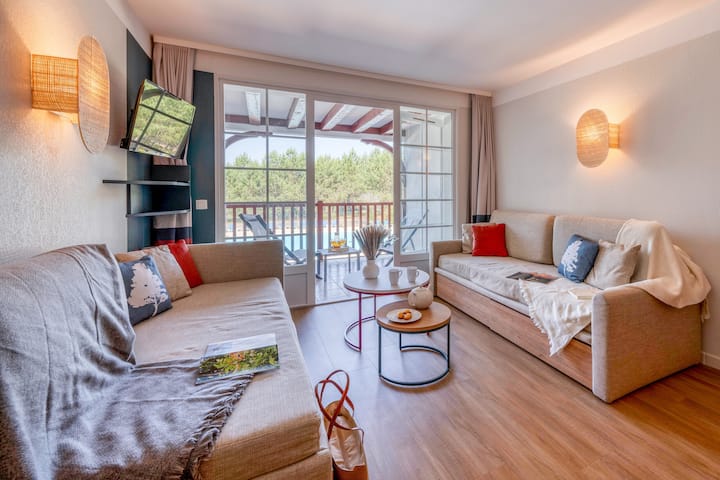 Pierre&vacances-appart 8 Pers - 2 Ch-balcon-rénové - Biscarrosse