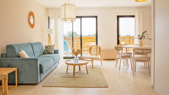 Pierre&vacances-appart 6 Pers - Climatisé - Balcon - Saint-Cyprien Plage