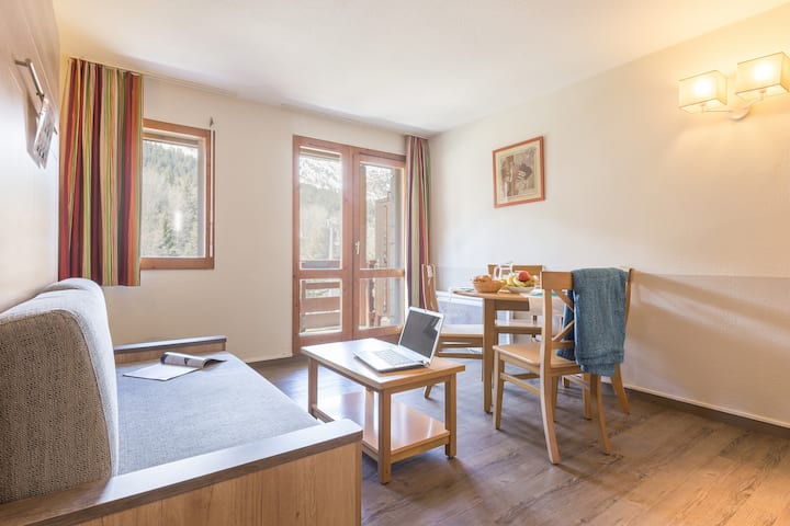 Pierre&vacances-studio 4 Pers-alcôve-vue Montagne - Méribel