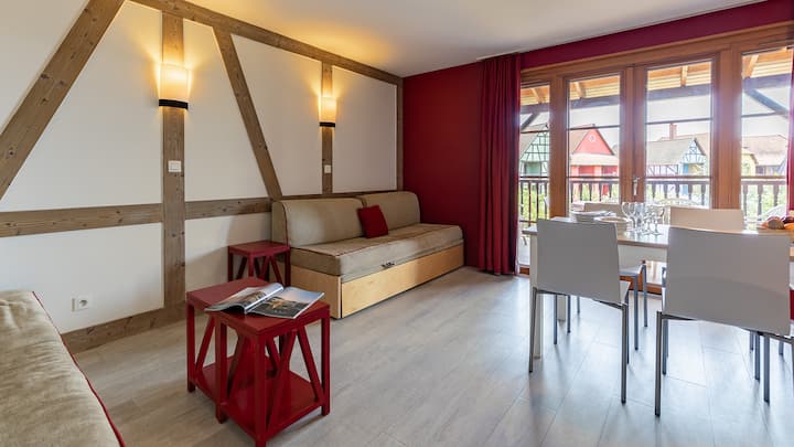 Pierre&vacances-appart 7 Pers-duplex-vue Jardin - Colmar
