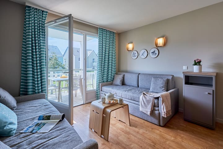 Pierre&vacances-appart 6 Pers-2 Chb-balcon-rénové - Luc-sur-Mer