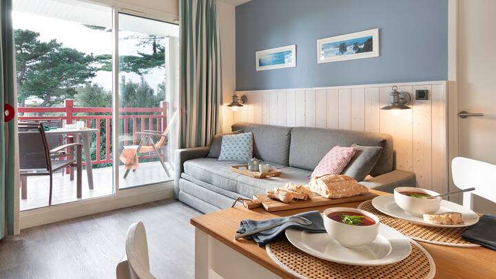 Pierre&vacances-app 4 Pers-terrasse/balcon-vue Mer - Le Pouliguen