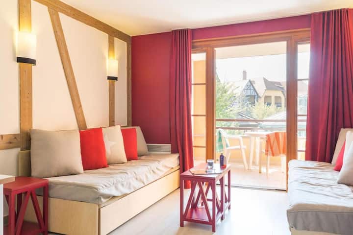 Pierre&vacances-app 4 Pers-1ch-vue Jardin - Eguisheim