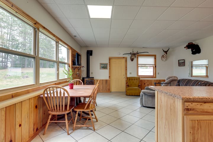 Boat Dock & Fire Pit: Lakefront Monico Home! - Pelican Lake, WI