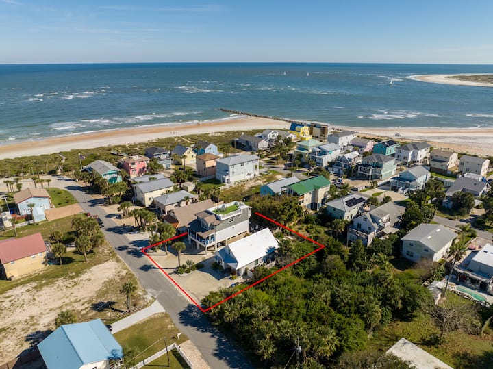 Tide Pool & Spoonbill - 2 Homes Side By Side - St. 오거스틴 비치
