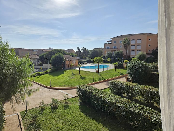 Palmeraie 406- Climatisation- Vue Piscine- Plage E - Solenzara