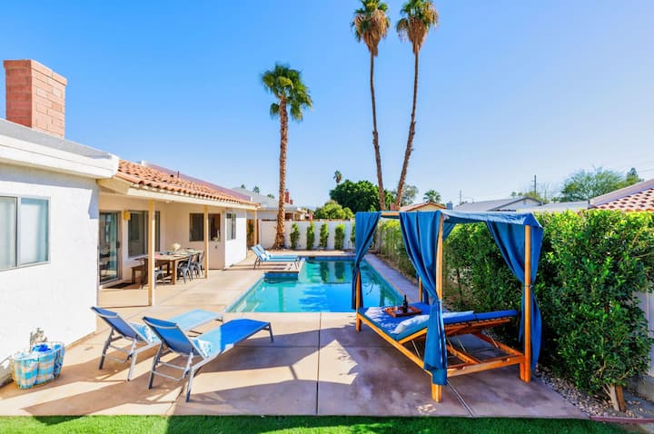 Socal Private Pool Bungalow |4br - La Quinta, CA