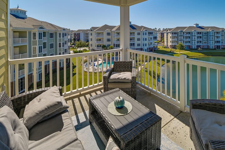 Pool Access & Balcony: Modern Myrtle Beach Condo - Myrtle Beach