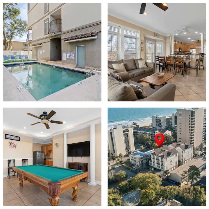 213a - Sleeps 19, Beach Access, Pool - Myrtle Beach, SC