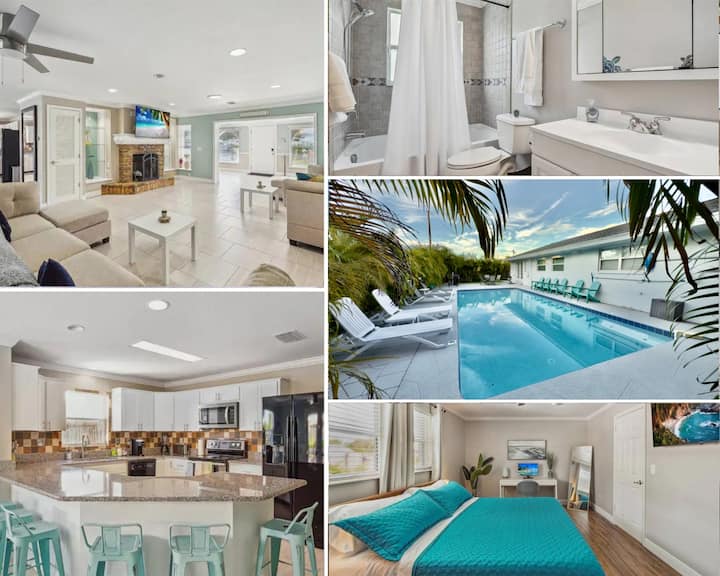 Heated Pool & Putt Putt! 5 Bedrooms & 3 Baths! - Indian Rocks Beach, FL