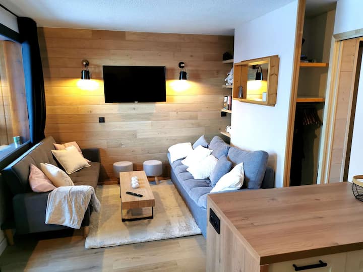 Duplex Cosy 3*, 10 Pers, Pistes, Wifi, Commodités - Saint-François-Longchamp