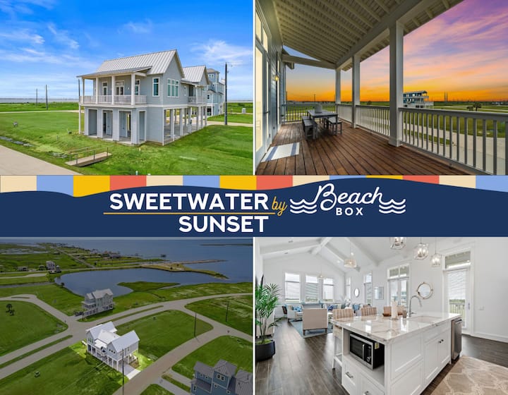 Beach House With Best West Bay Views - Galveston, TX
