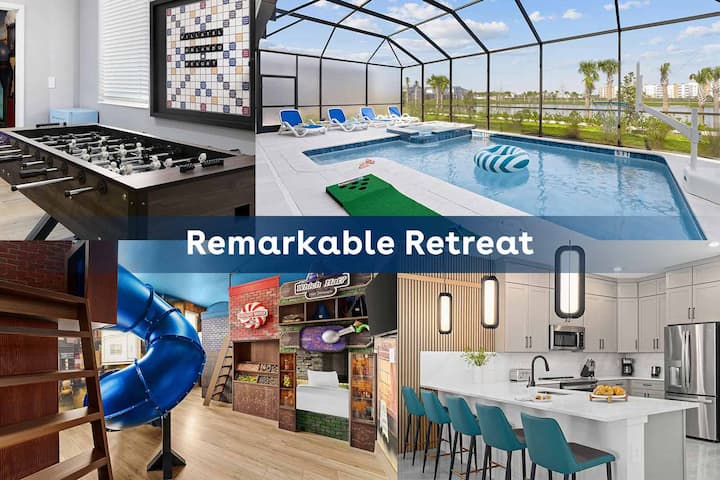Remarkable Retreat | Magic Theme Br, Theater, Pool - Orlando, FL
