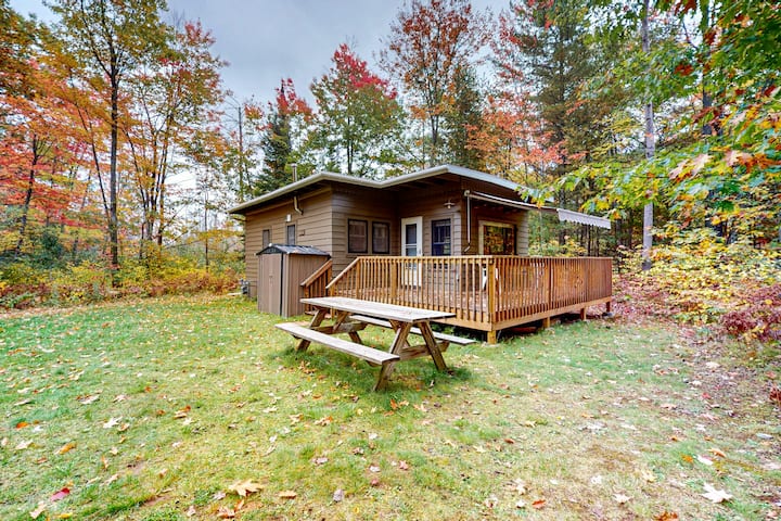 2br Cabin Retreat W/ Patio, Firepit, & Nature View - Rhinelander, WI