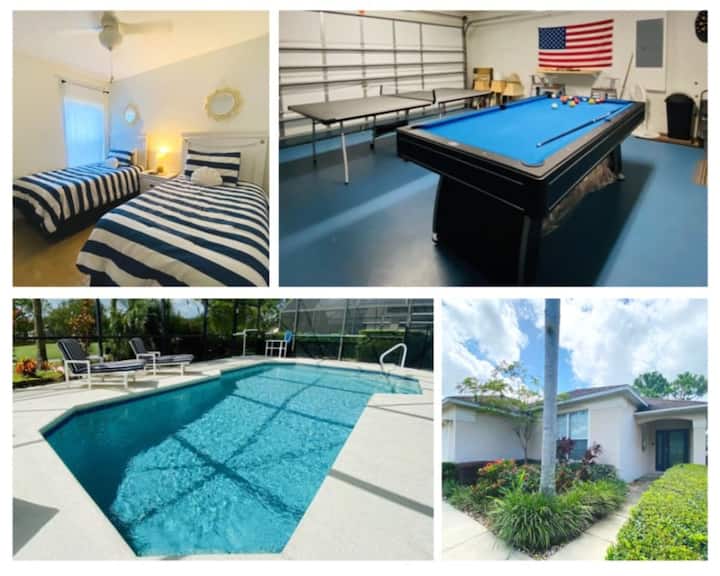 4-bedroom Villa With Private Pool & Game Room - Haines City, FL