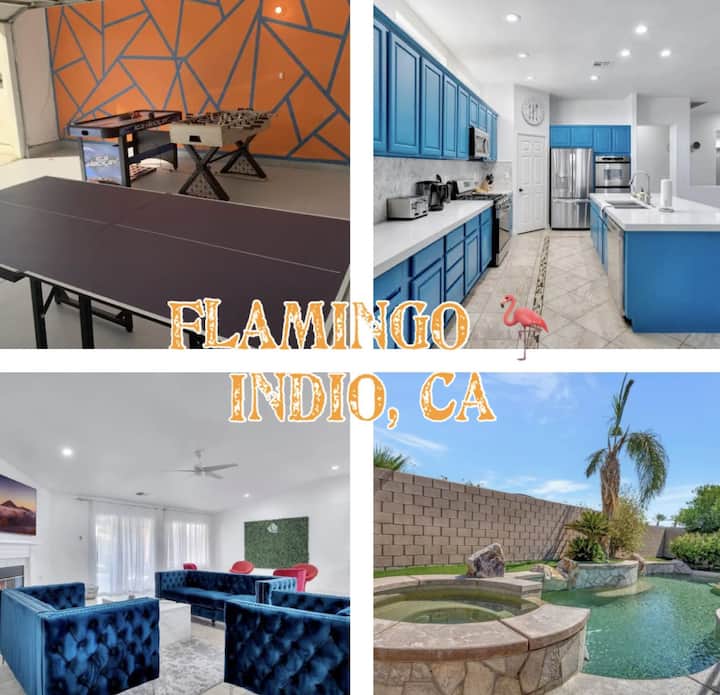New Pool & Spa Home | Gameroom | Firepit | Stylish - Indio, CA
