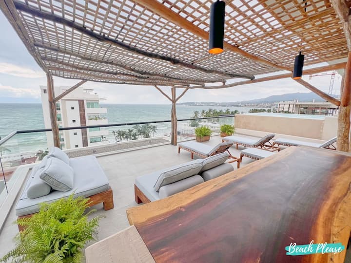 Arenka: 2br W Private Pool & Sunset Rooftop - Bucerías