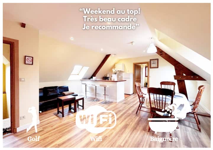 Apt T3 - 2 Chambres Sur Le Golf - 4 Personnes Wifi - Bellême