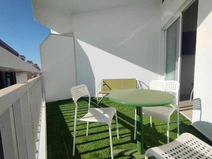 Hz4101 Apartamento Con Terraza, Un Dormitorio - Arrecife