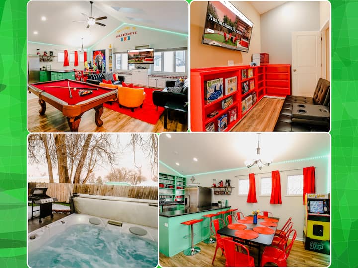 Redrocks Cozy Home Hottub Ps5 Pooltable Arcade - Golden, CO