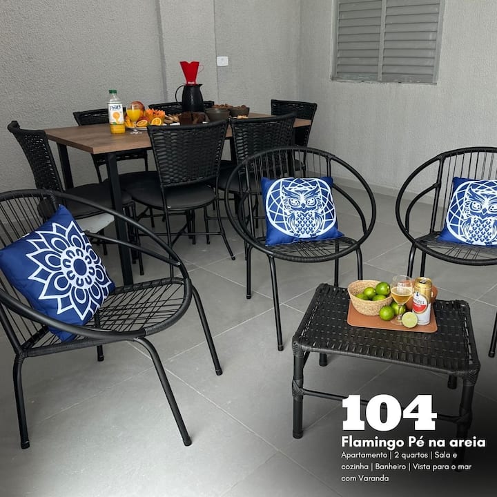 Flamingo Pé Na Areia (104) 2 Quartos - Vista Mar - - Matinhos