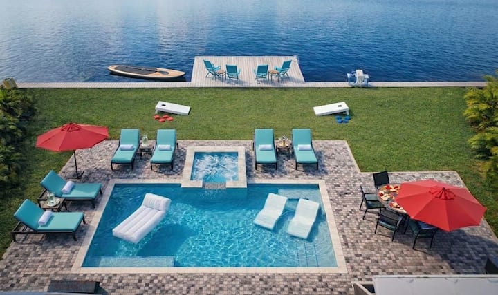 Waterfront, Spa, Htd Pool, Billiards, Lanai, Canal - Delray Beach, FL