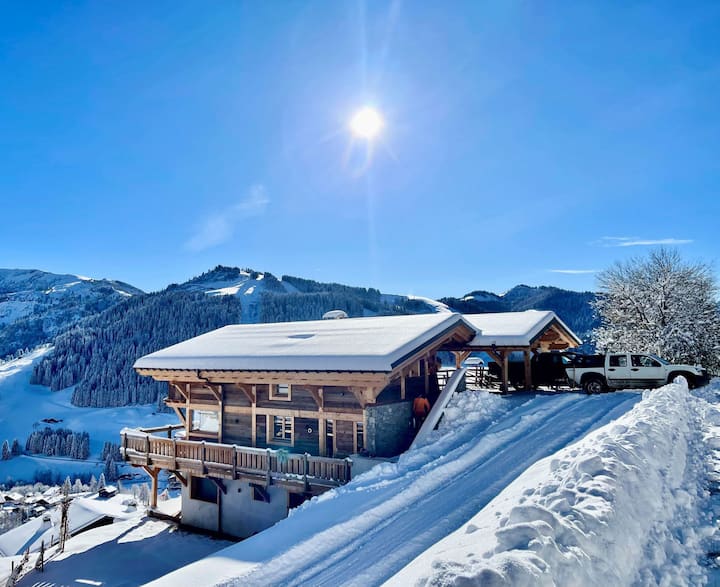 Chalet At The Heart Of Espace Diamant With Hot Tub - Notre-Dame-de-Bellecombe